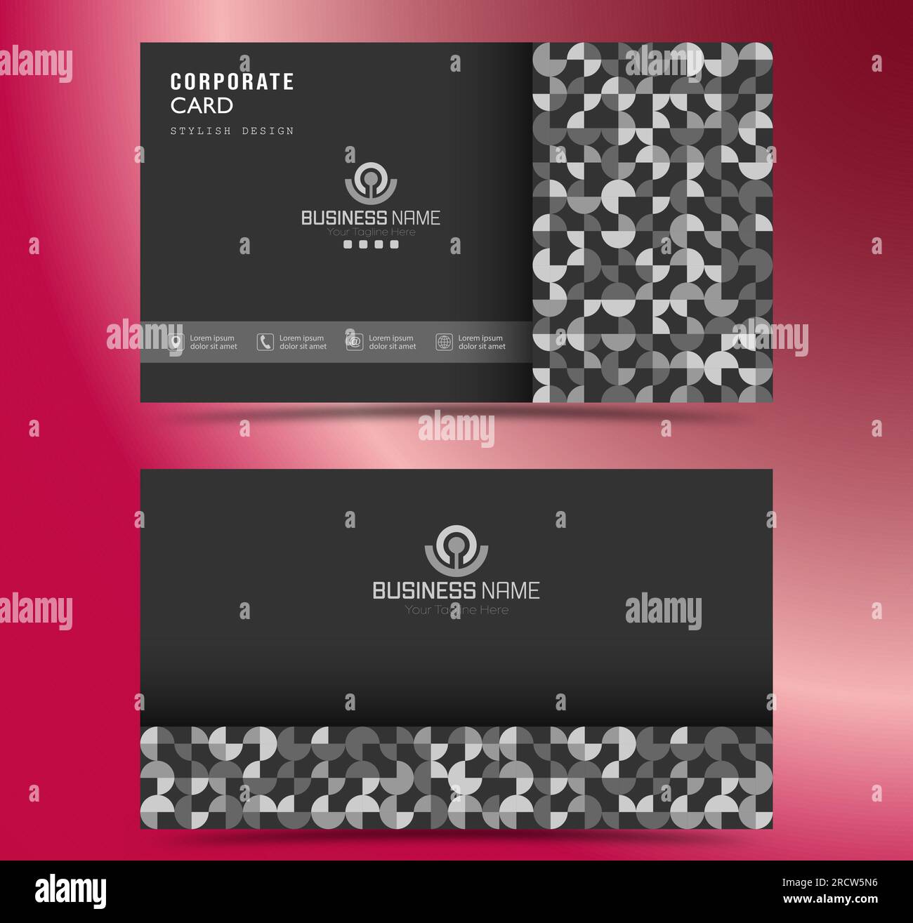 Business card. Double-sided business card design. Corporate and ...