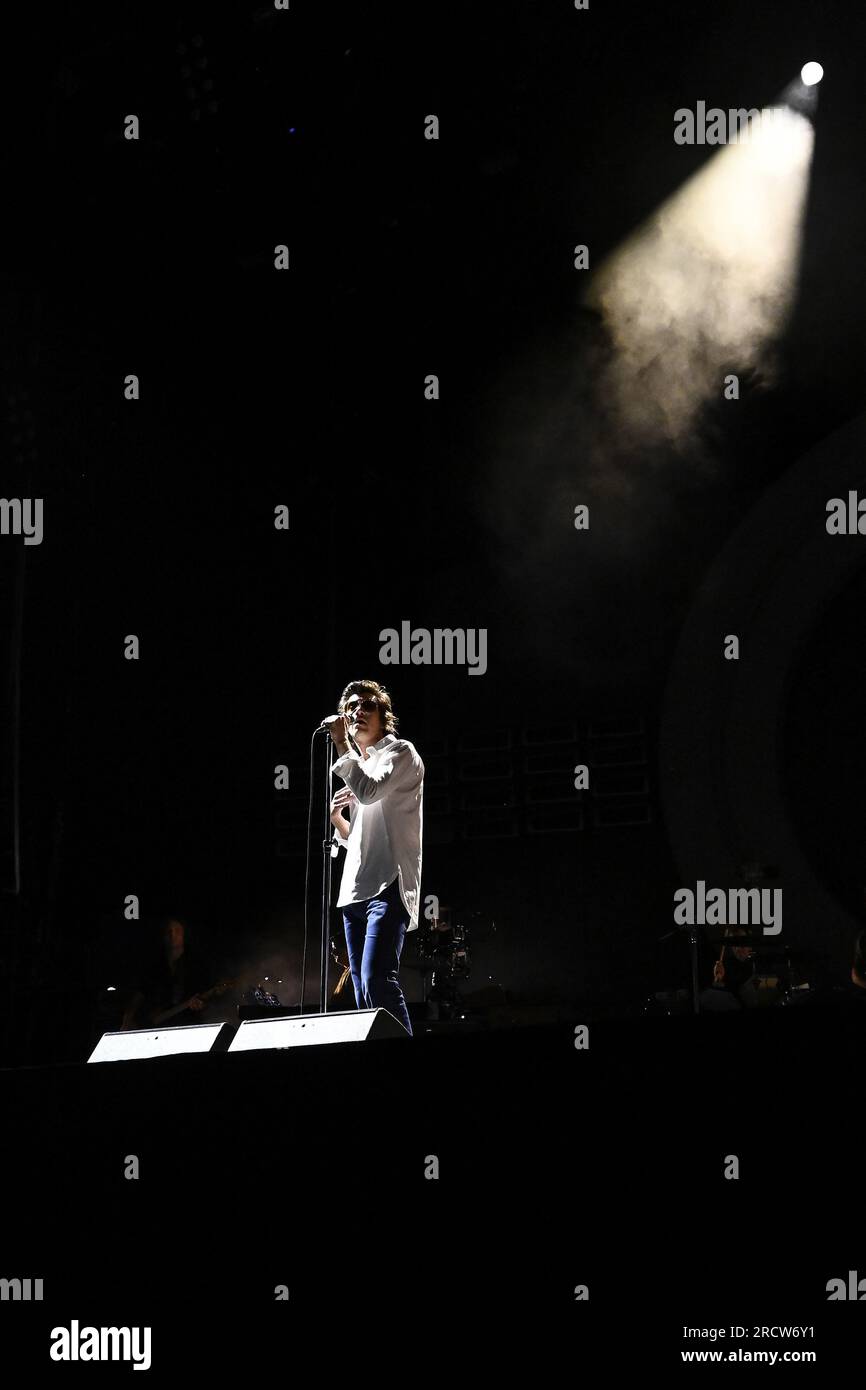 Alex Turner of Arctic Monkeys during European Tour 2023 Rock in Roma ...