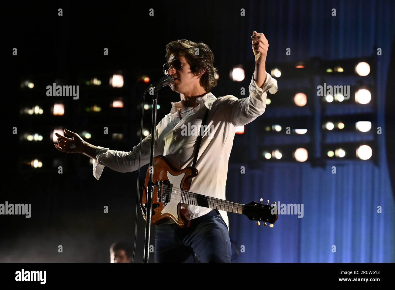 Alex Turner of Arctic Monkeys during European Tour 2023 Rock in Roma ...