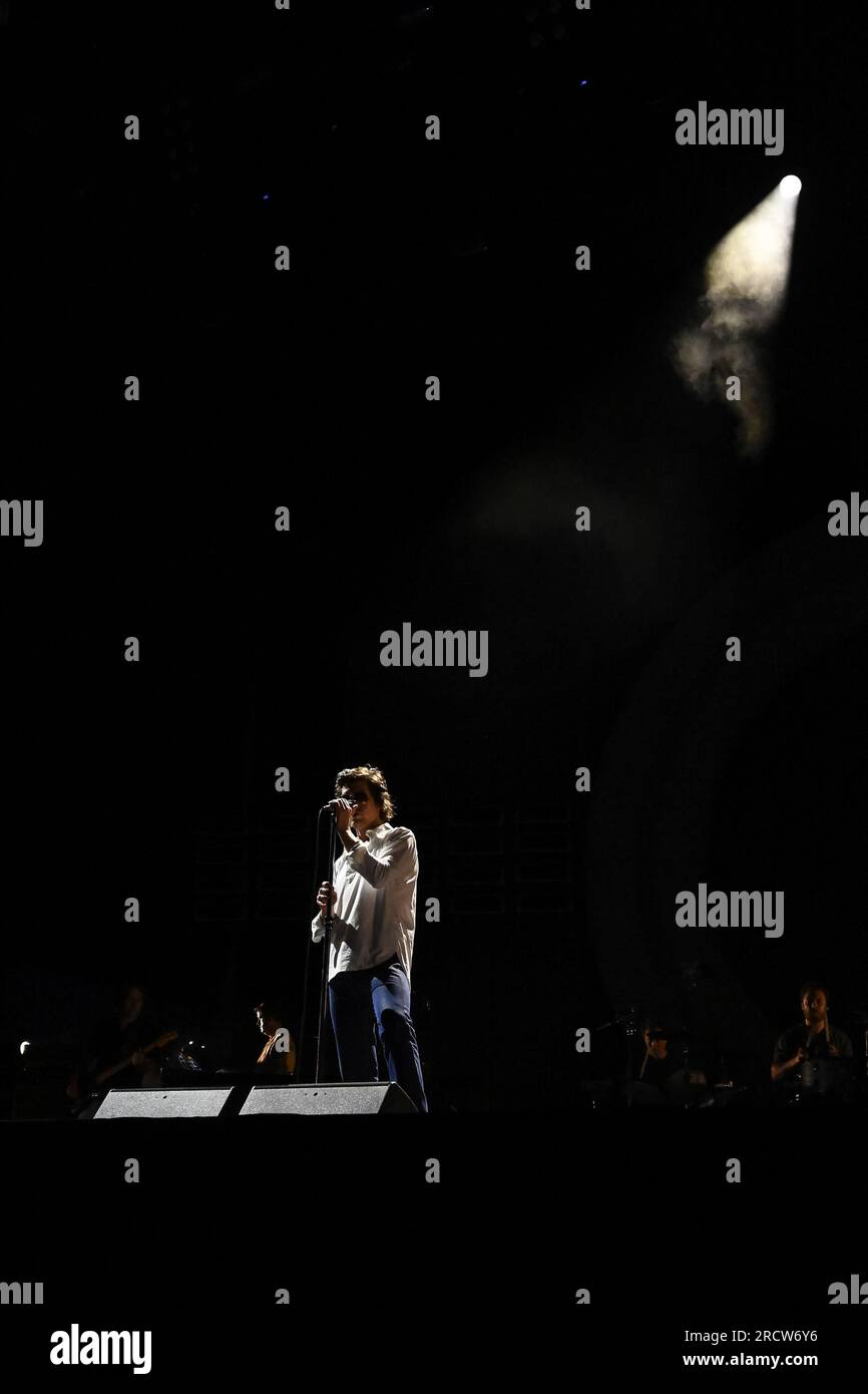 Alex Turner of Arctic Monkeys during European Tour 2023 Rock in Roma ...