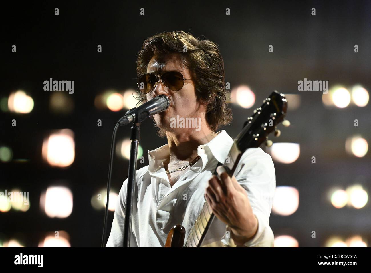 Alex Turner of Arctic Monkeys during European Tour 2023 Rock in Roma ...