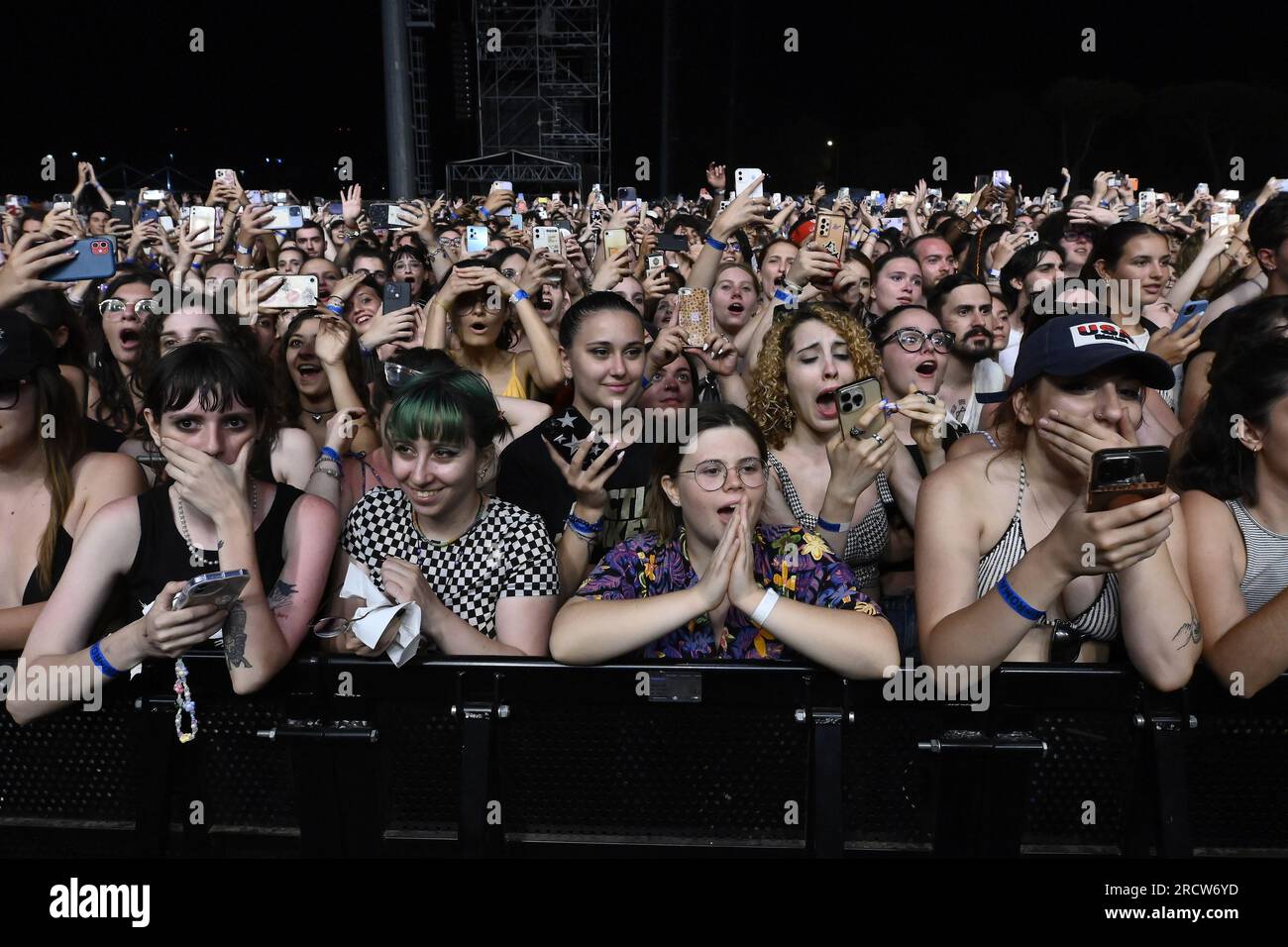 Fans of Arctic Monkeys during European Tour 2023 Rock in Roma 2023, at ...