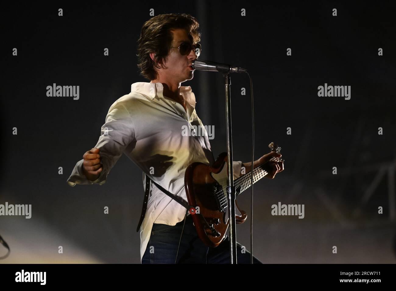 Alex Turner of Arctic Monkeys during European Tour 2023 Rock in Roma ...