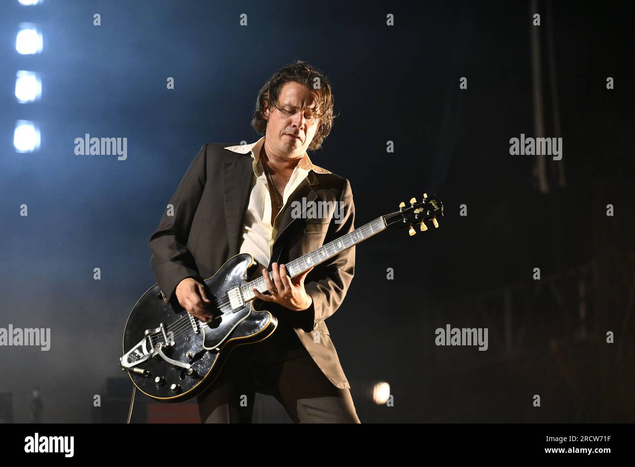 Jamie Cook of Arctic Monkeys during European Tour 2023 Rock in Roma ...