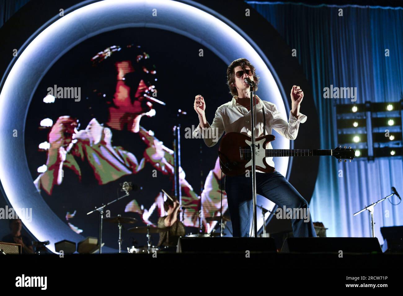 Alex Turner of Arctic Monkeys during European Tour 2023 Rock in Roma ...