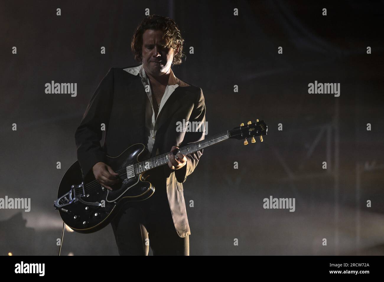 Jamie Cook of Arctic Monkeys during European Tour 2023 Rock in Roma ...