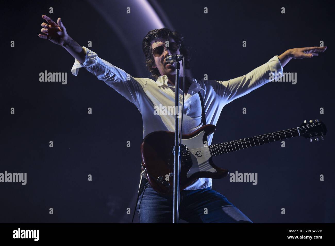 Alex Turner of Arctic Monkeys during European Tour 2023 Rock in Roma ...