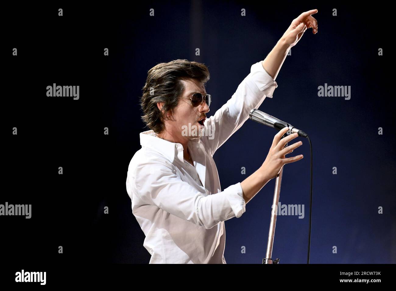Alex Turner of Arctic Monkeys during European Tour 2023 Rock in Roma ...