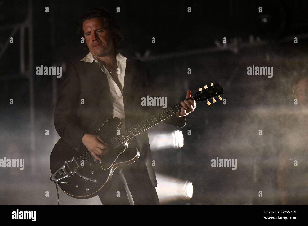 Jamie Cook of Arctic Monkeys during European Tour 2023 Rock in Roma ...