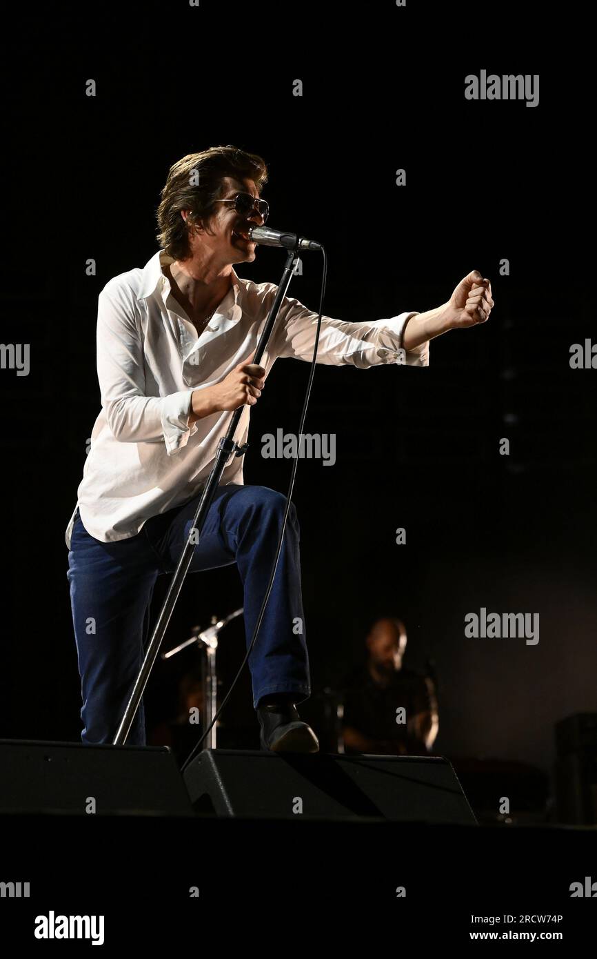 Alex Turner of Arctic Monkeys during European Tour 2023 Rock in Roma ...