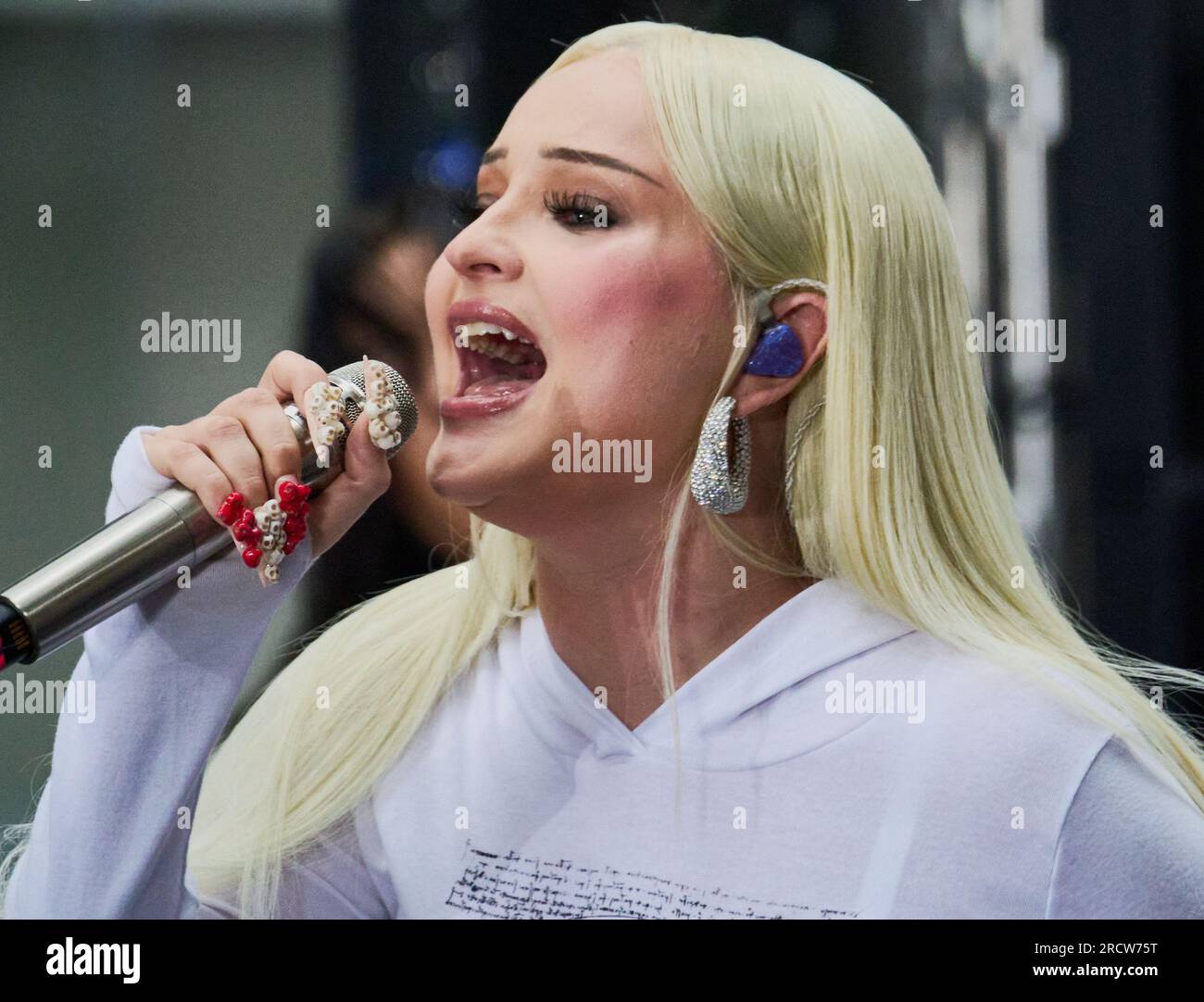NEW YORK, NY, USA - JUNE 23, 2023: Kim Petras Performs on NBC's "Today ...