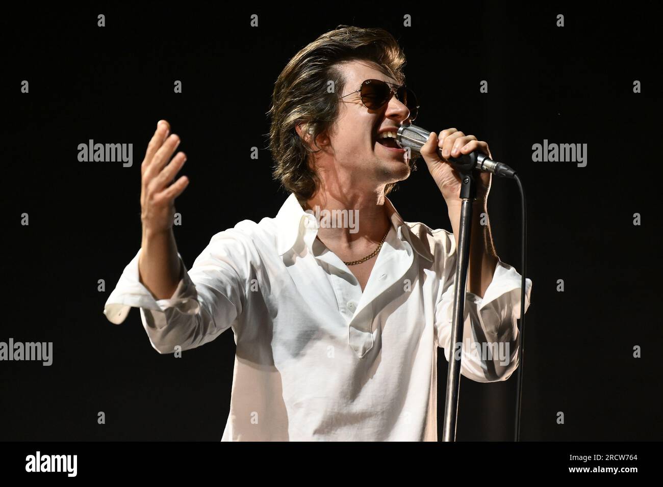 Alex Turner of Arctic Monkeys during European Tour 2023 Rock in Roma ...