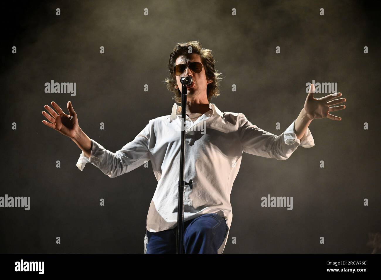 Alex Turner of Arctic Monkeys during European Tour 2023 Rock in Roma ...