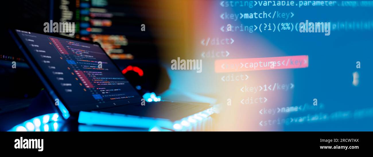 Project managers work new idea. Mobile app developer. Innovative startup project. Website ...