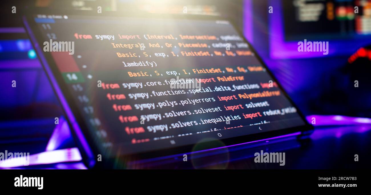 Software Programming Work Time. Program development concept. IT ...