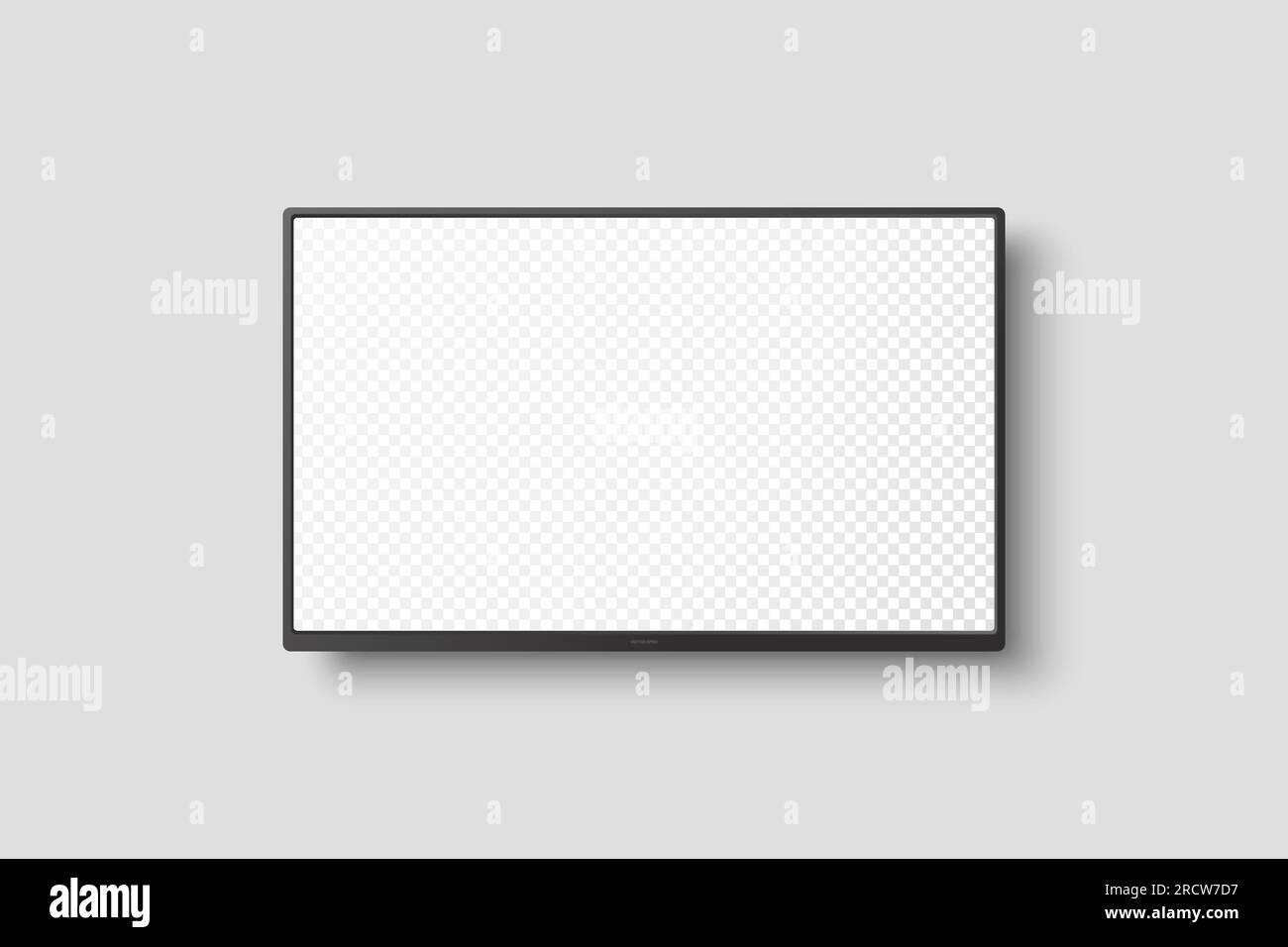 Vector 3d Realistic Modern TV Screen. Minimalistic Stylish Lcd Panel ...