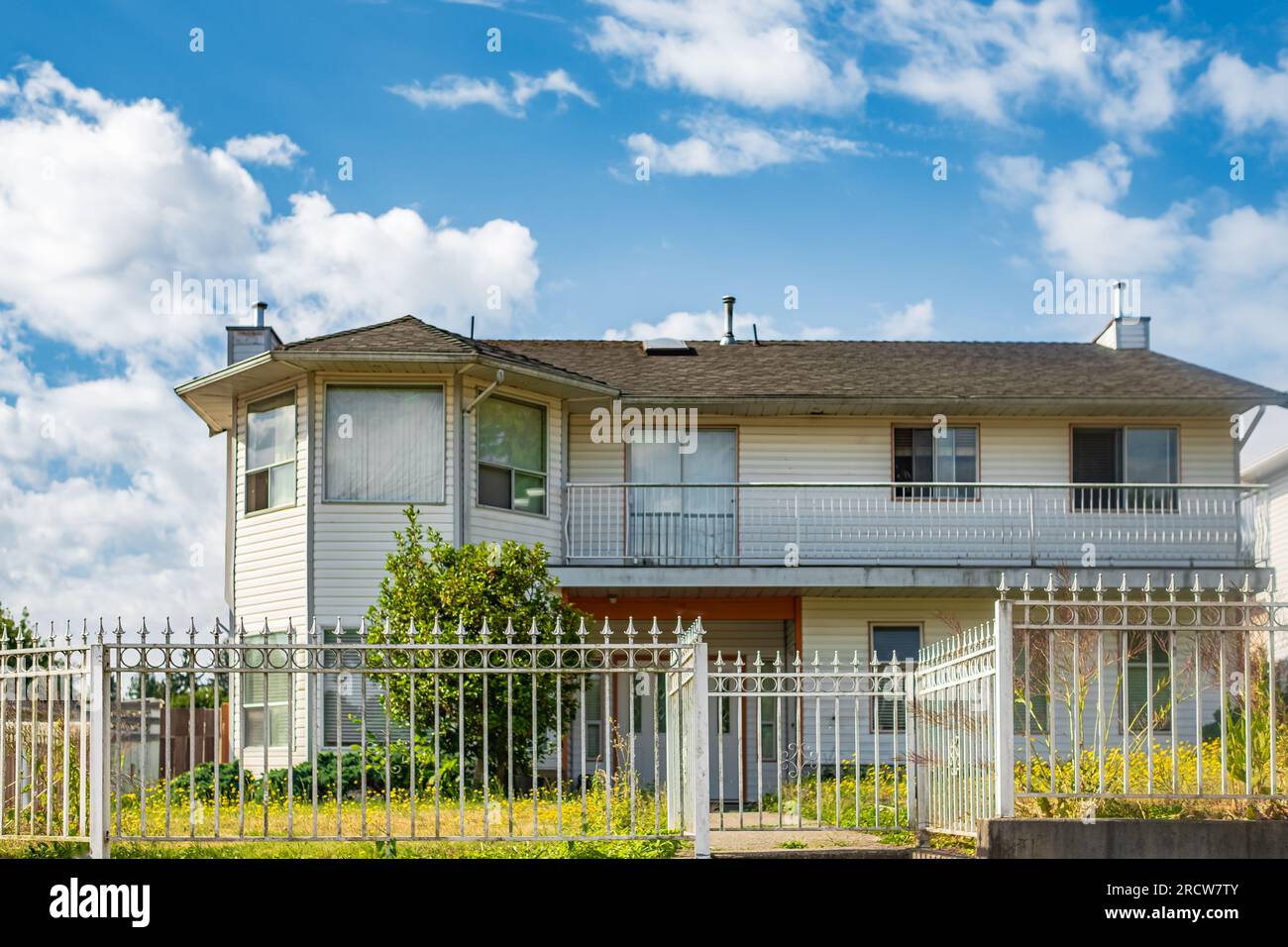 Average North American family house on a sunny day. Family house ...
