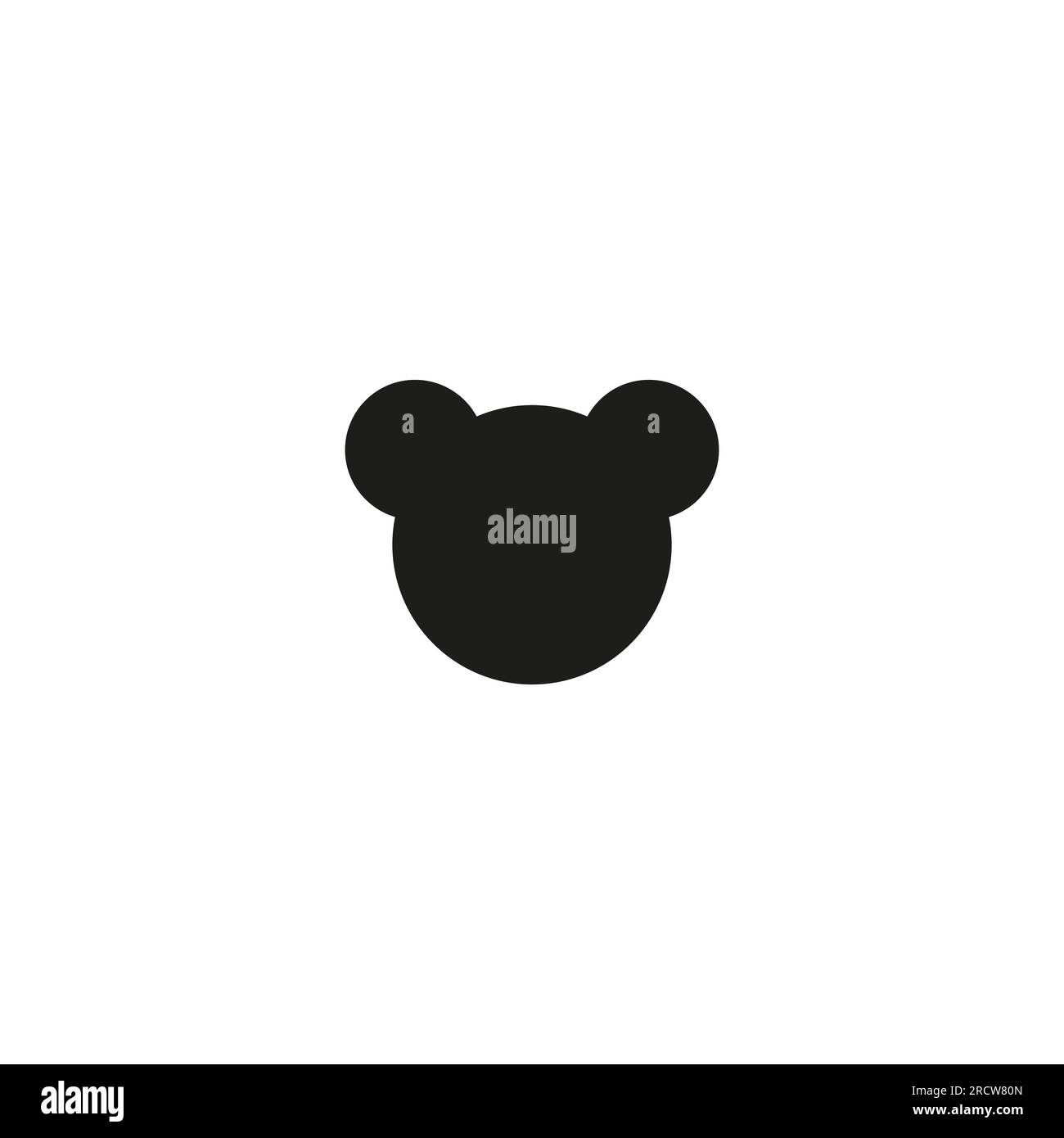 Teddy bear face vector icon. Simple isolated logo symbol Stock Vector ...