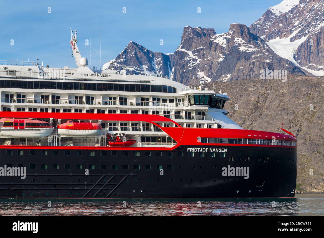 Hybrid powered Hurtigruten MS Fridtjof Nansen expedition cruiseship ...