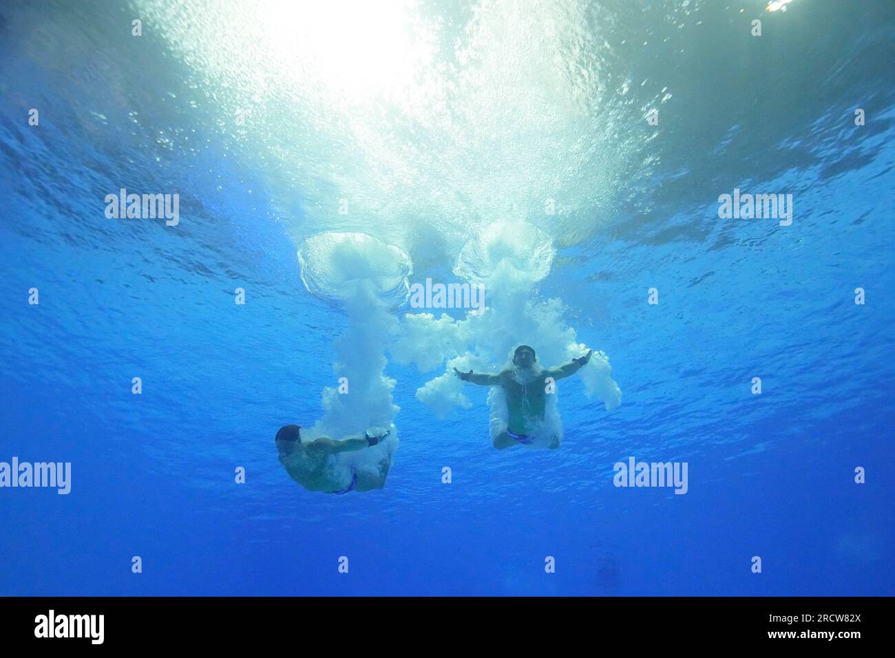 Brandon Loschiavo and Jordan Rzepka, of the United States, compete in ...