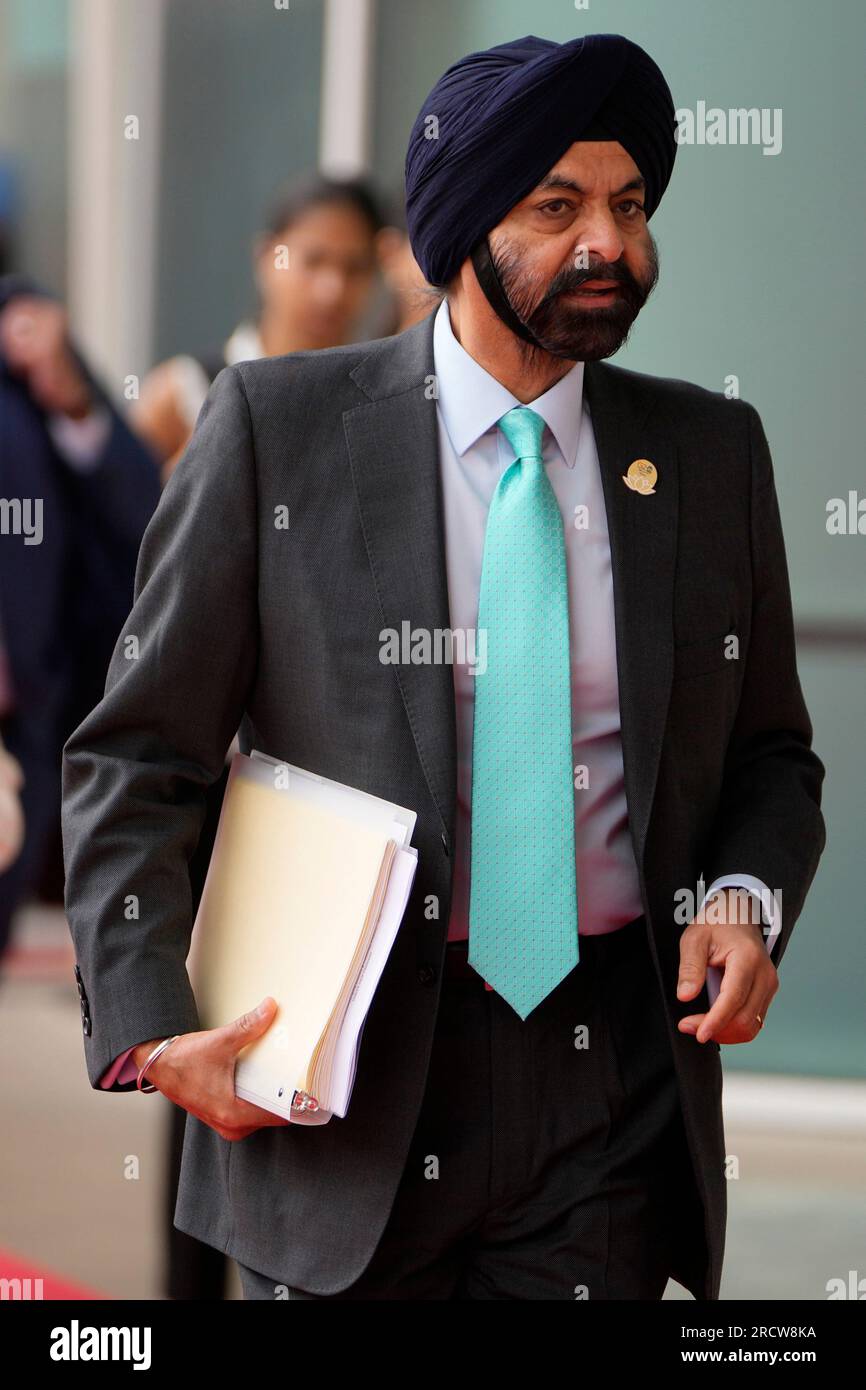 World Bank President Ajay Banga arrives to attend G-20's third Finance ...