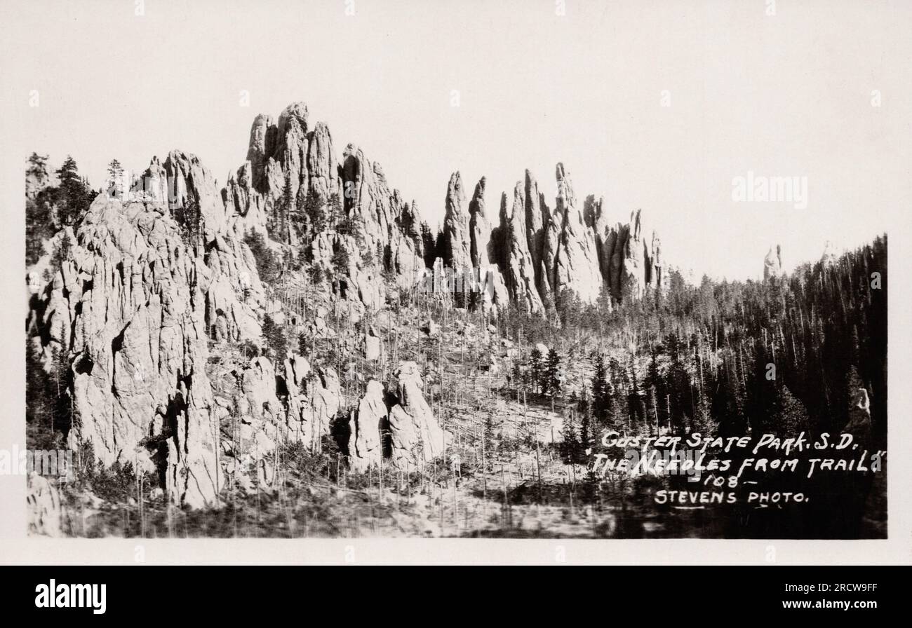 The Needles, Custer State National Park, South Dakota, approx 1920s ...