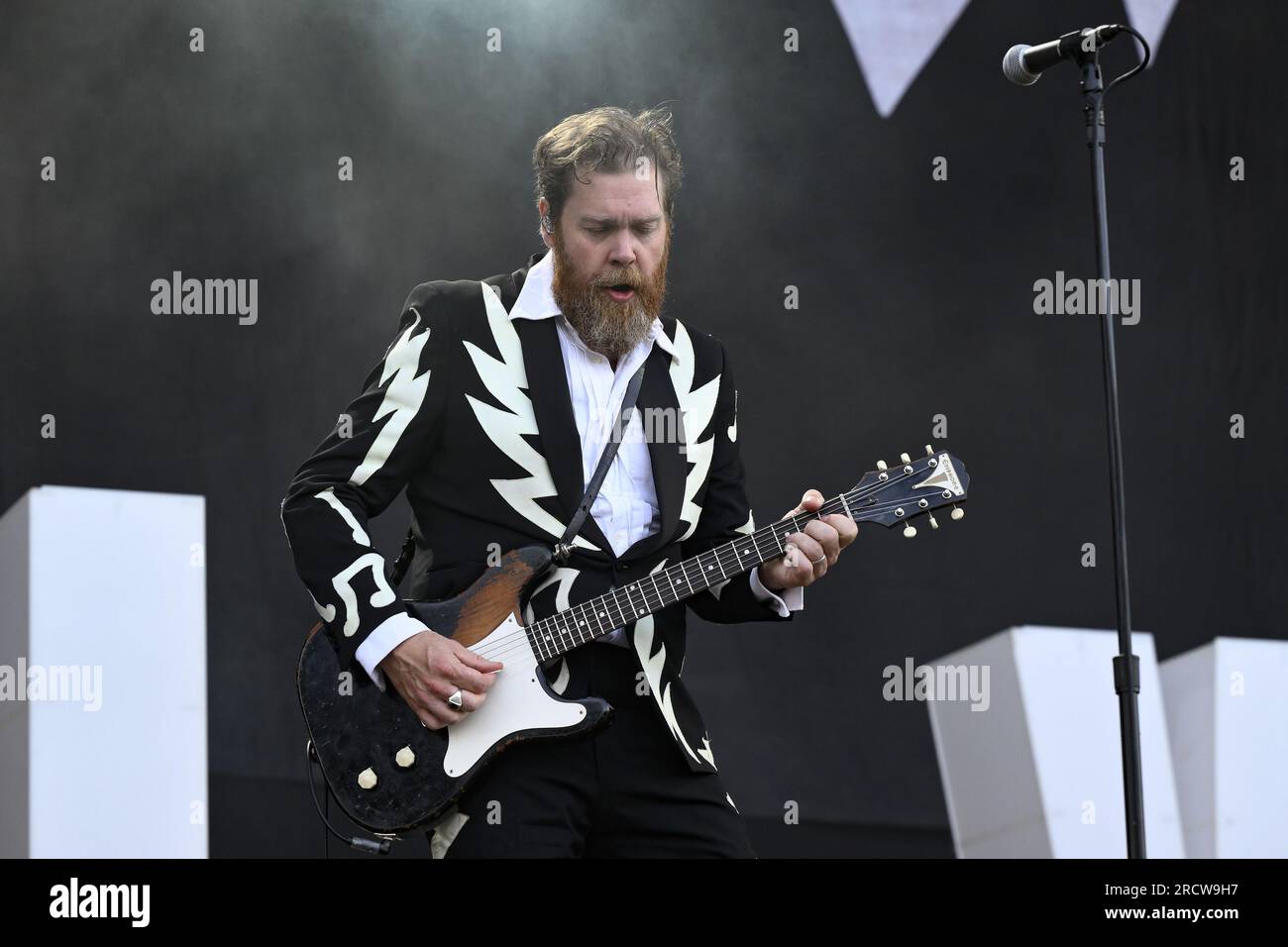 Vigilante Carlstroem of The Hives Live at Rock in Roma 2023, at ...