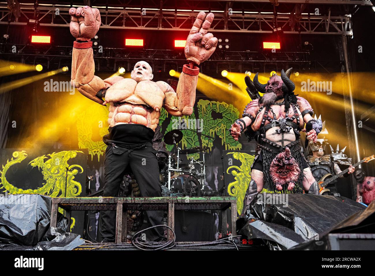 GWAR performs at Inkcarceration Music and Tattoo Festival on Sunday ...