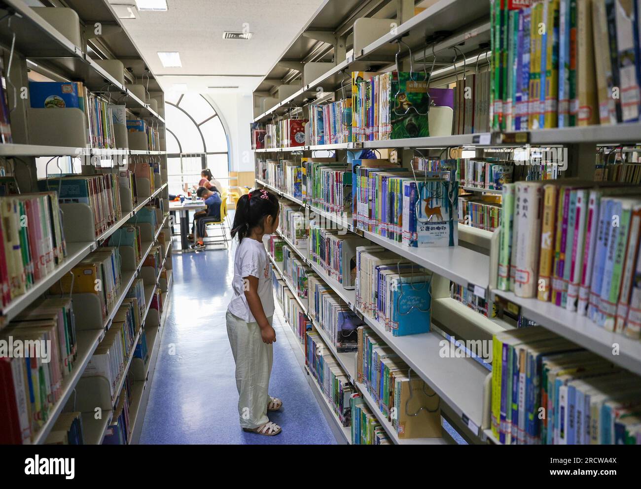 Students read books during summer vacation at Shaanxi Library in Xi'an ...