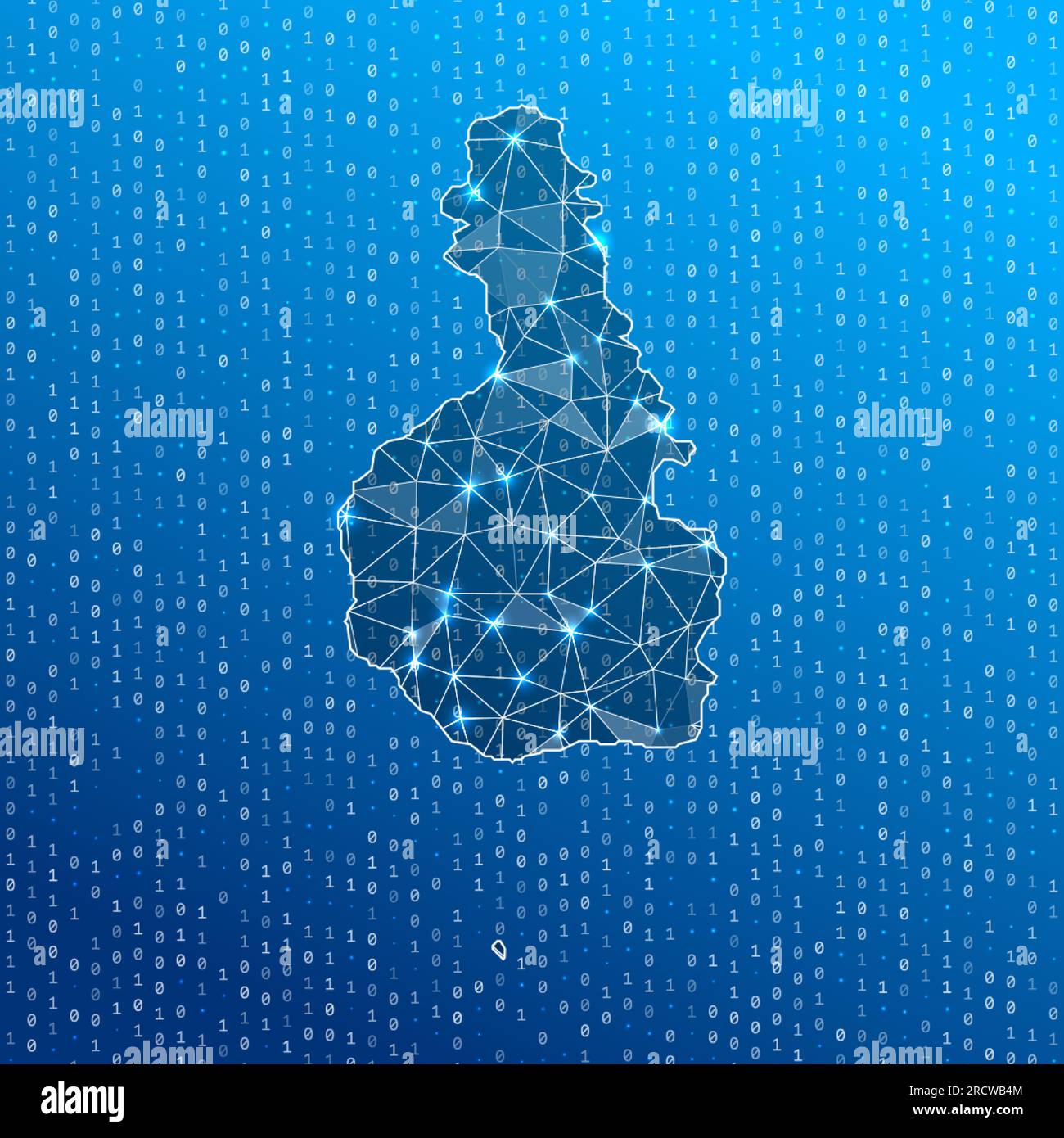 Network map of Tioman Island. Island digital connections map ...