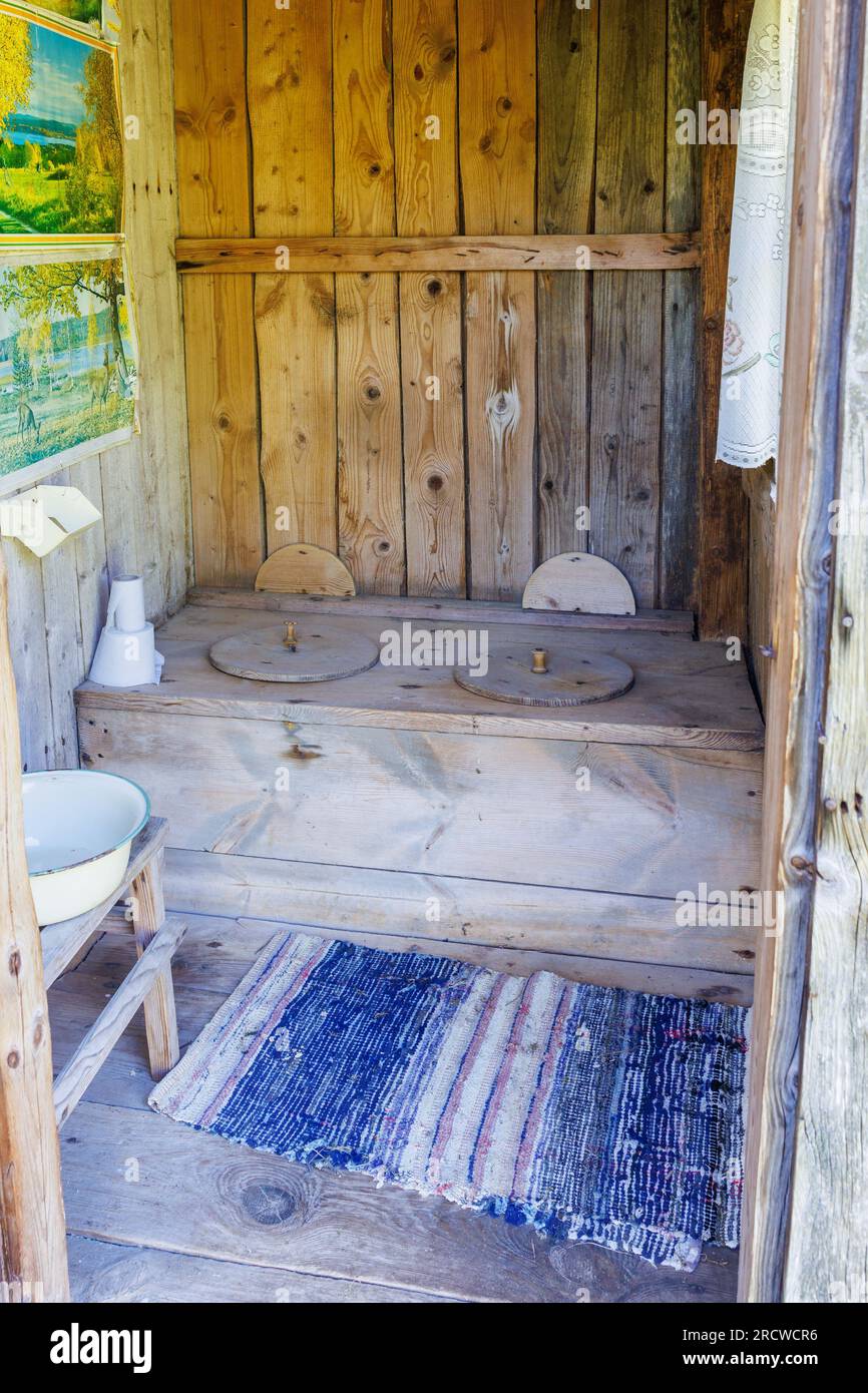 Double outhouse hi-res stock photography and images - Alamy