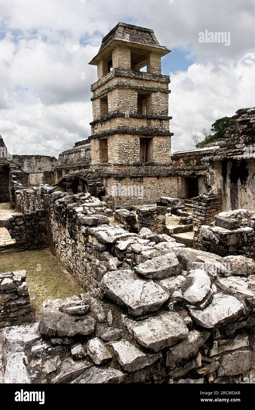 The palace, Pre-Hispanic City and National Park of Palenque, Palenque ...