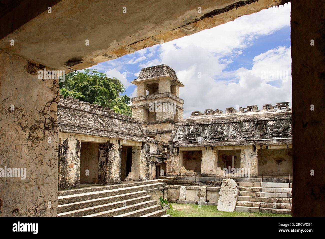 The palace, Pre-Hispanic City and National Park of Palenque, Palenque ...