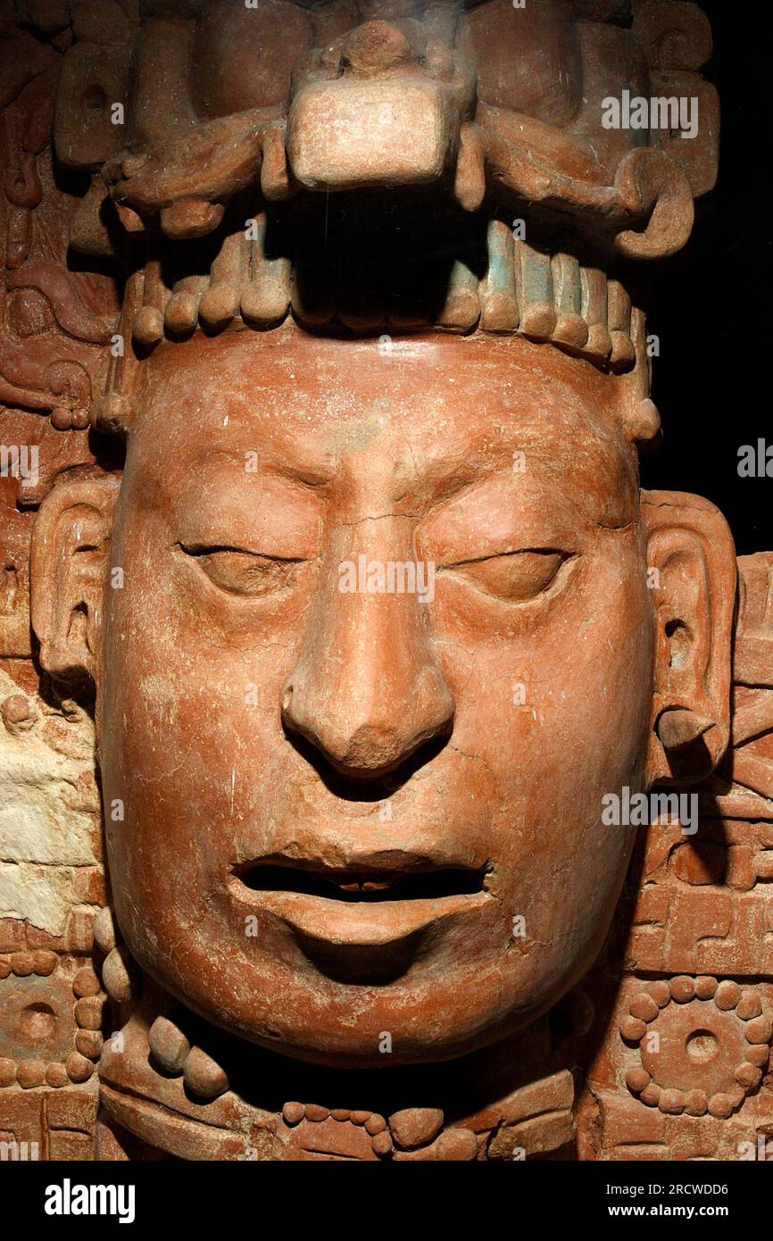 face from the 9th century AD, Pre-Hispanic City and National Park of ...