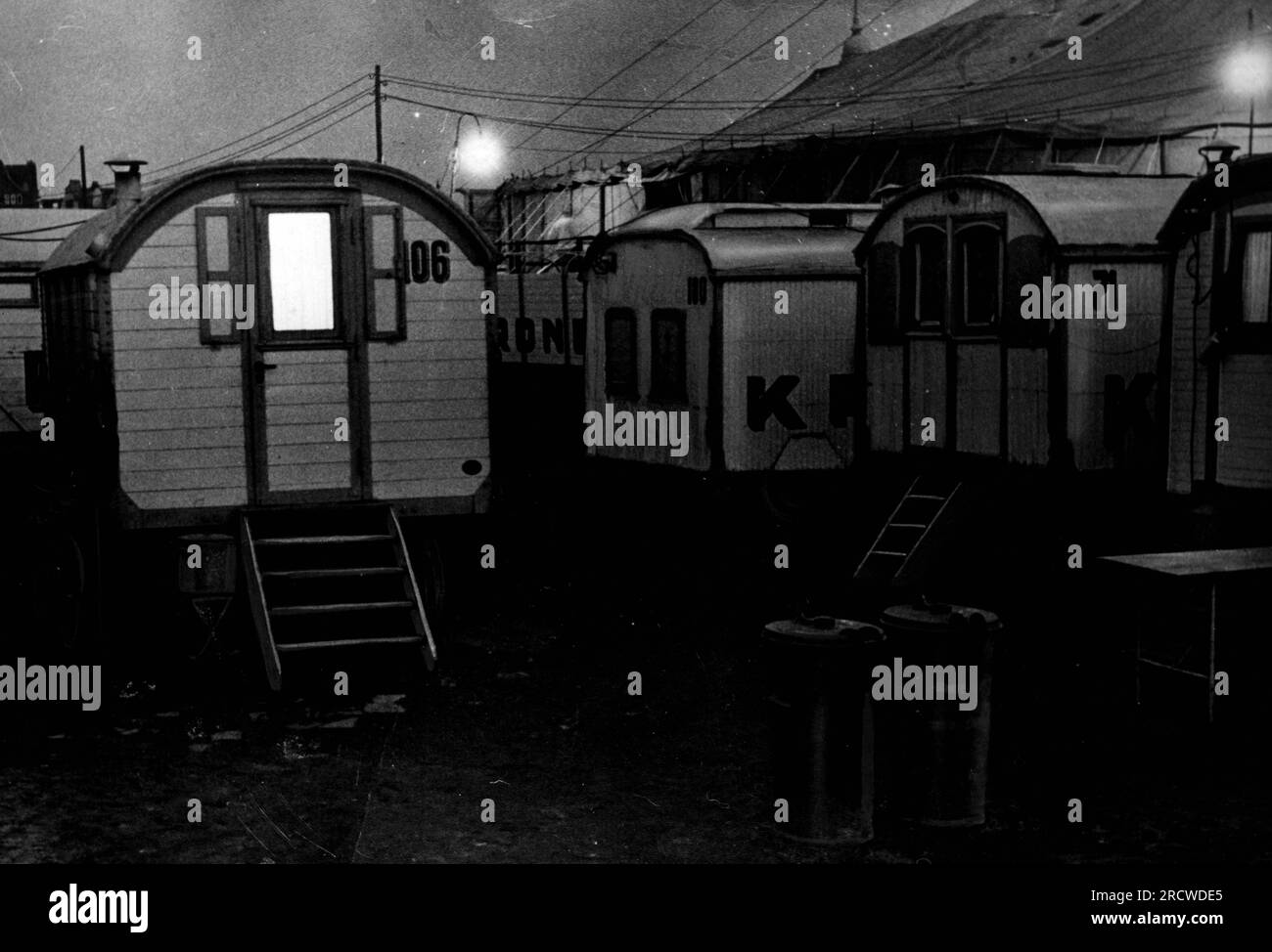 Circus caravan Black and White Stock Photos & Images - Alamy