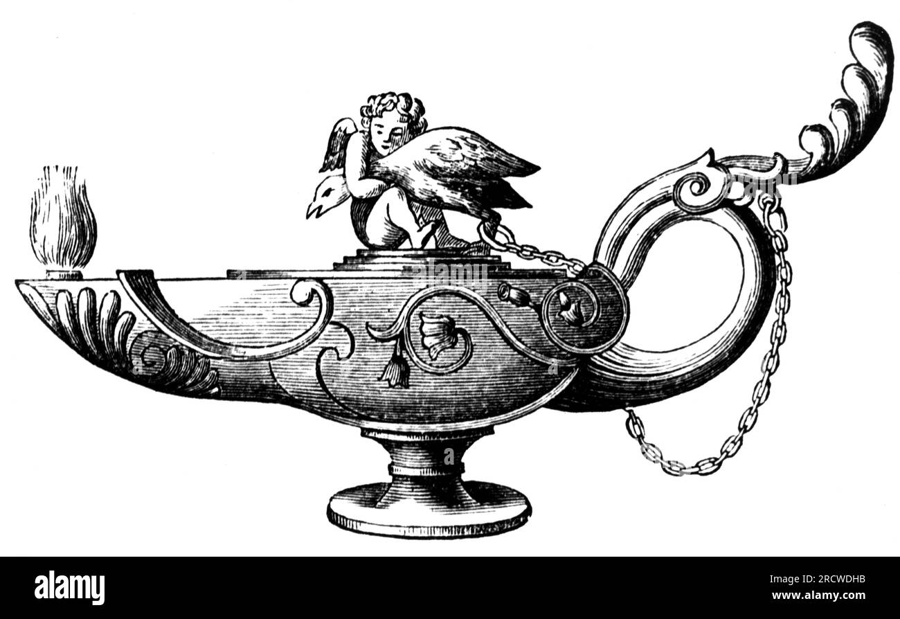 Ancient Oil Lamp Clip Art