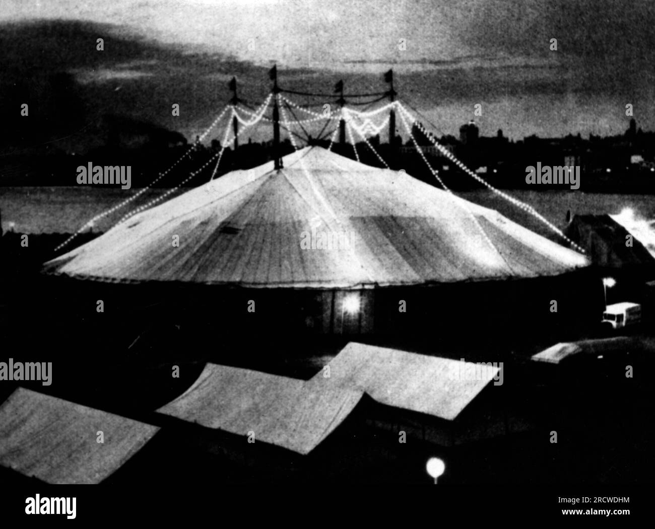 Big Top Circus Tents In The 1930s Marquee Lights Circus Stock Photos