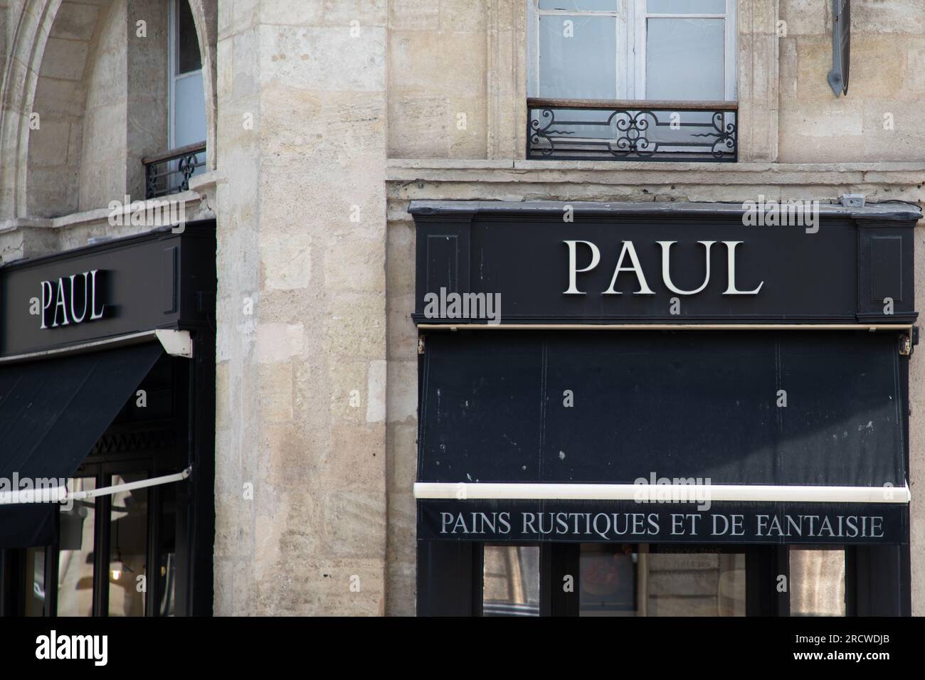Bordeaux , France - 07 10 2023 : paul text shop sign brand and logo ...