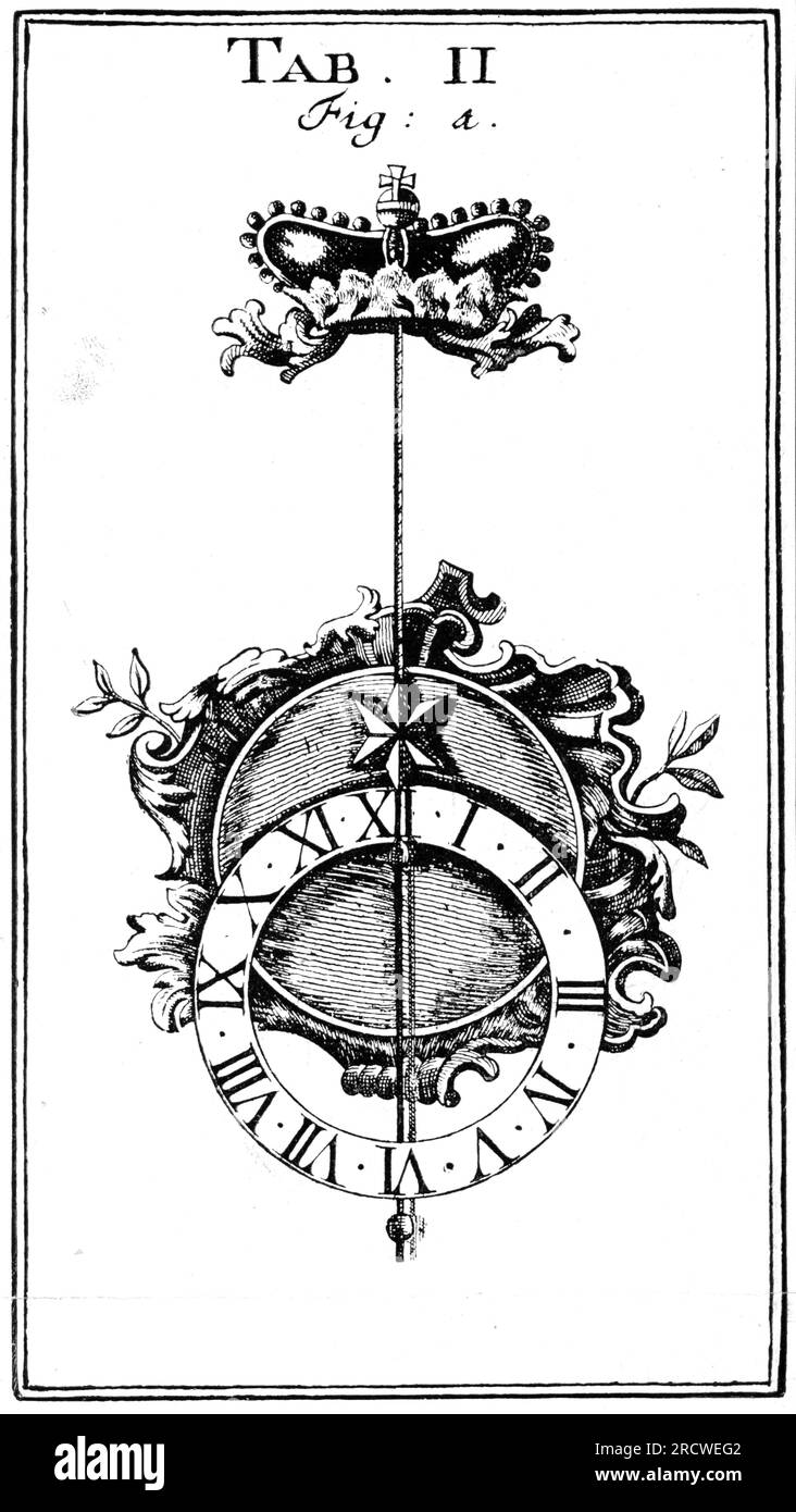 clock, water / steam clock, water clock, engraving, ARTIST'S COPYRIGHT ...