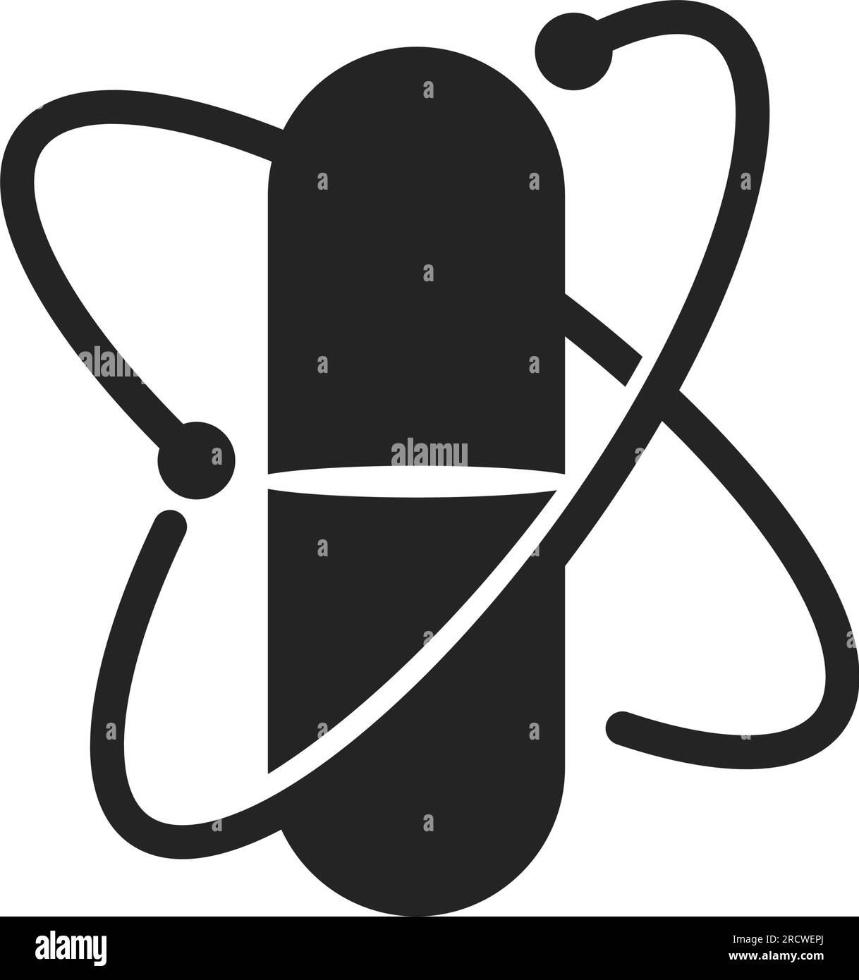 medicine logo template. Icon Illustration Brand Identity. Isolated and ...