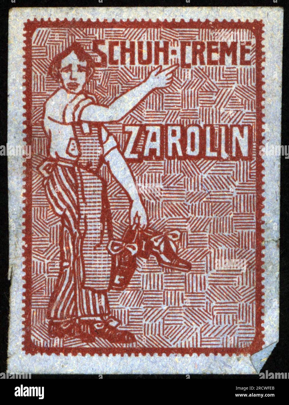 advertising, boot polish, Zarolin, poster stamp, circa 1910, ADDITIONAL ...