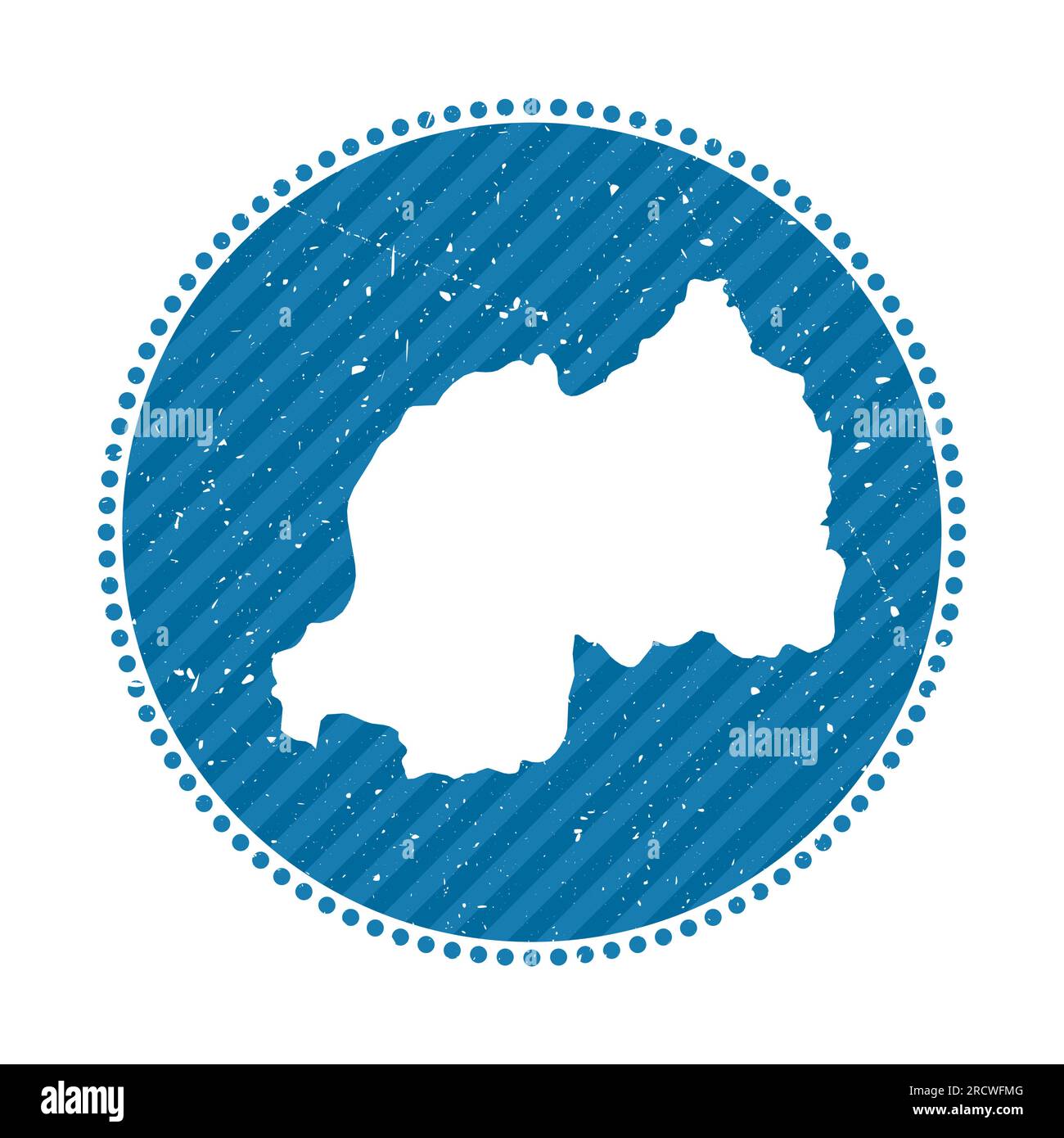 Rwanda striped retro travel sticker. Badge with map of country, vector ...