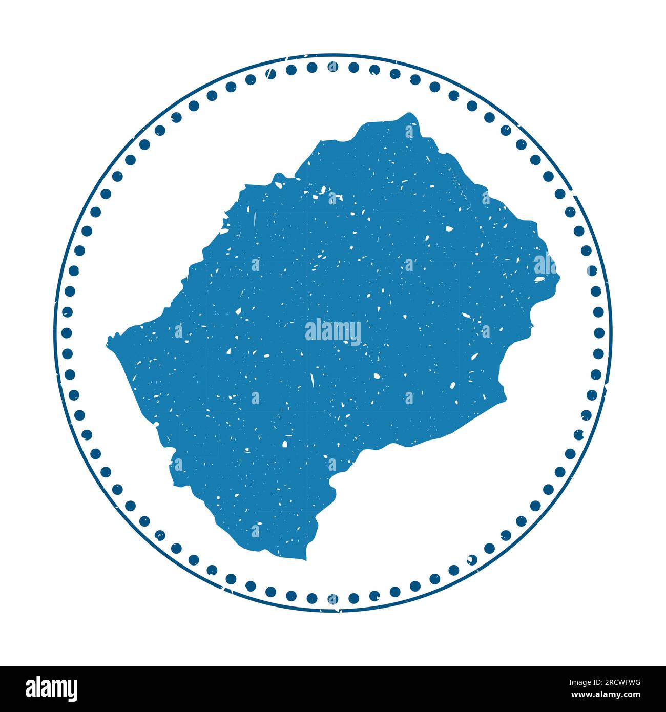 Lesotho sticker. Travel rubber stamp with map of country, vector ...