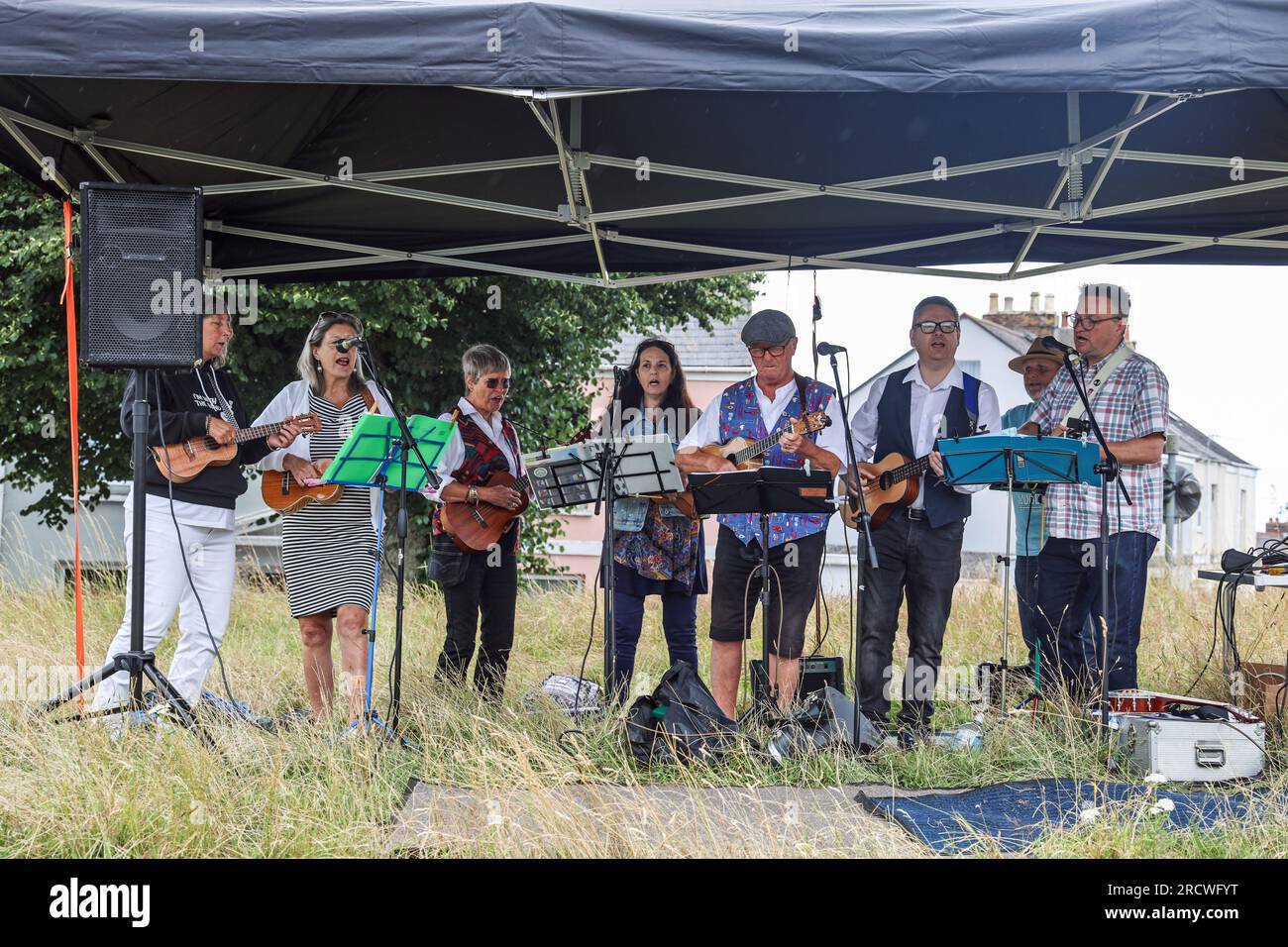 A ukulele band in Blockhouse Park. Stoke Village Fair and Funday is an ...
