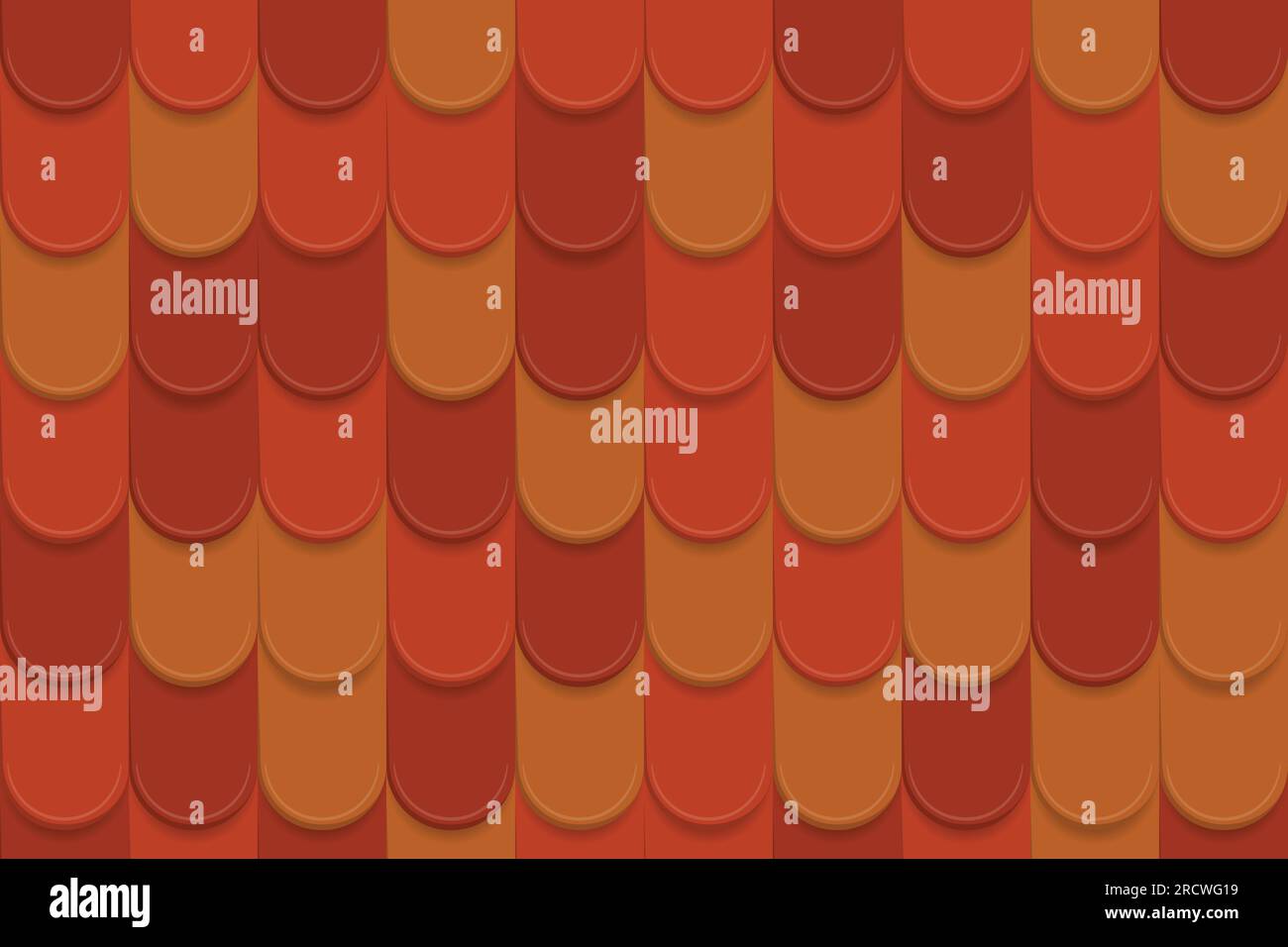 Cartoon tile roof texture, seamless pattern Stock Vector Image & Art ...