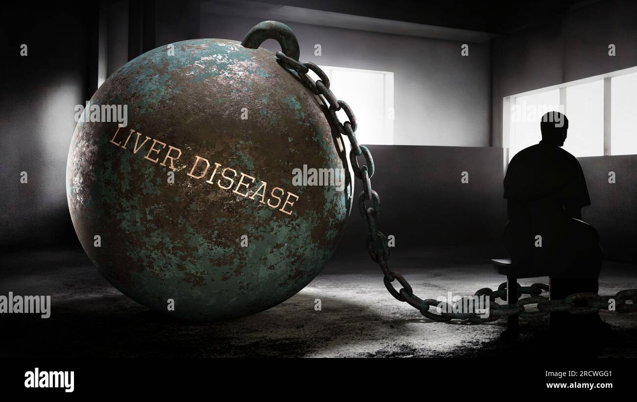 Liver disease and intimate, silent and lonely suffering human soul ...
