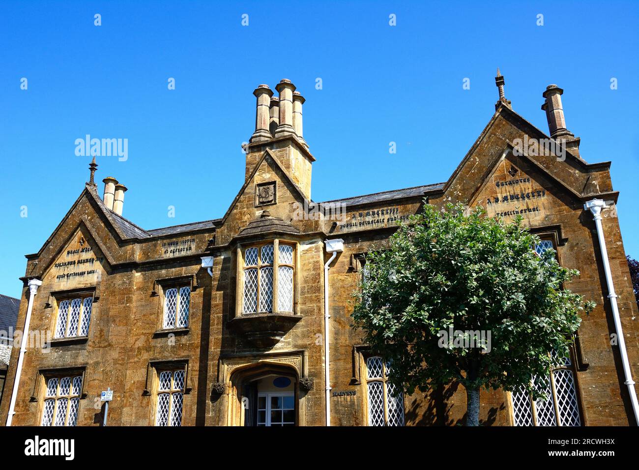 View of the former Harveys Hospital (originally Almshouses) in the old ...