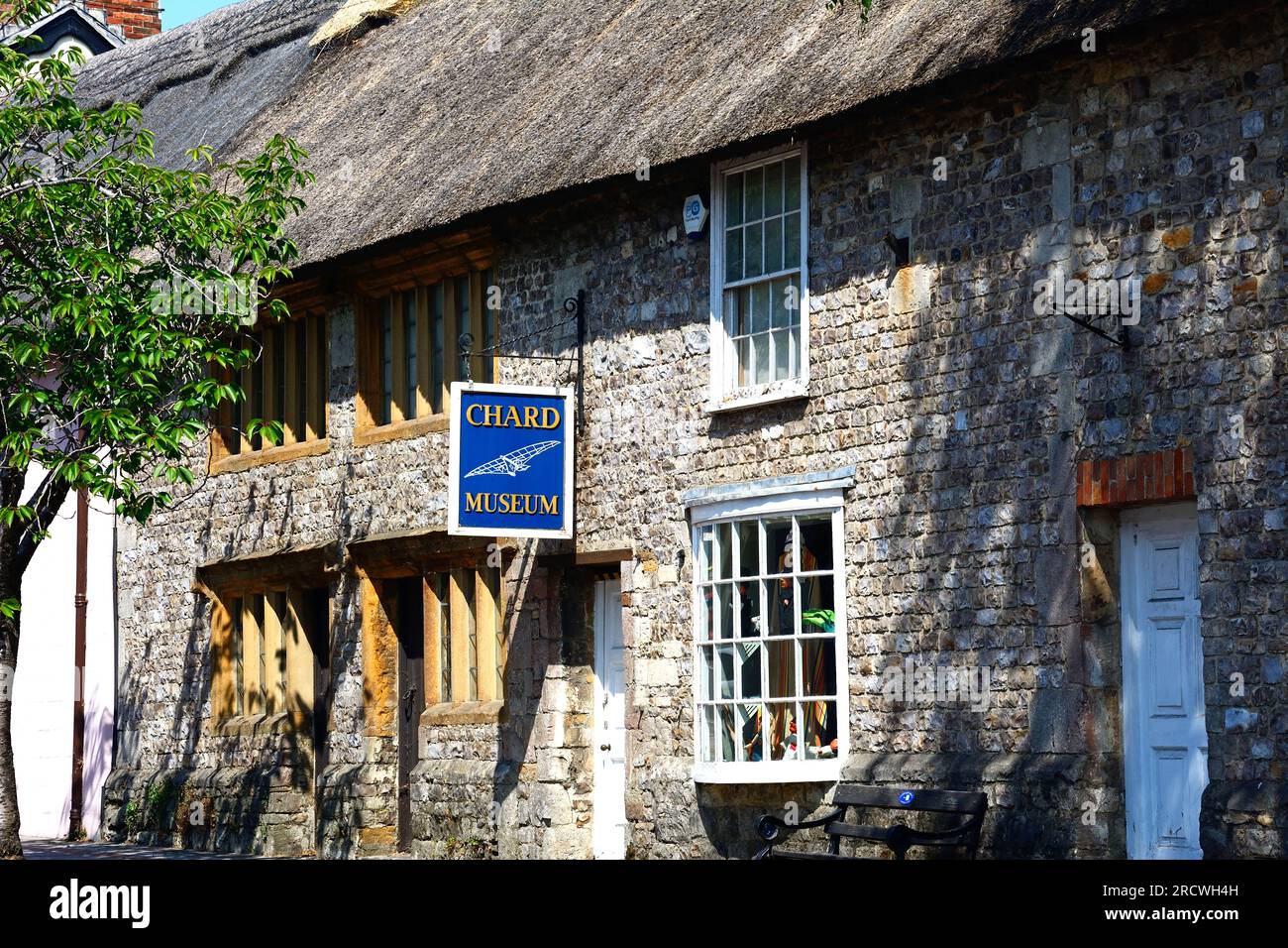 Front view of Chard Museum housed in a 16th century listed building ...