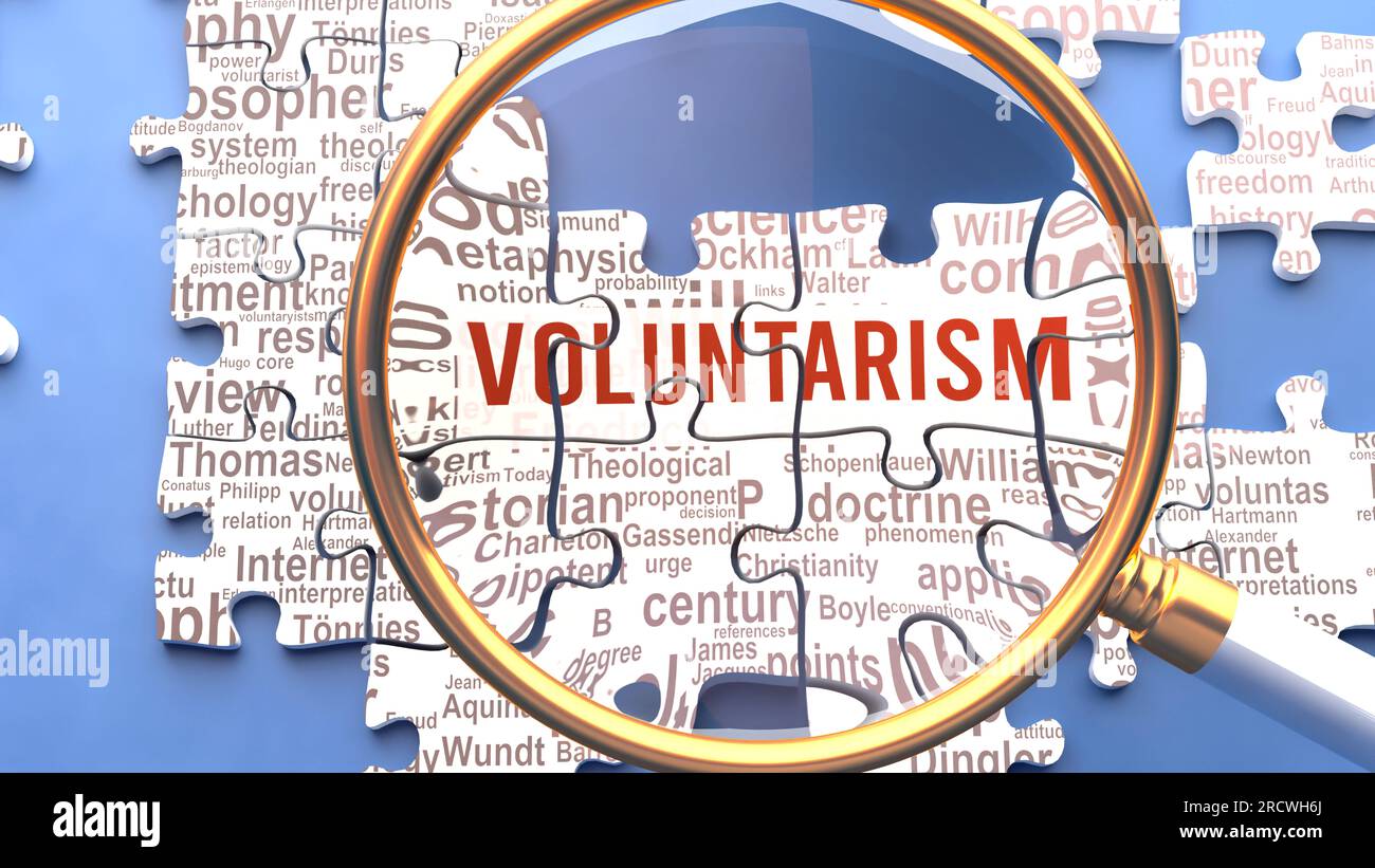 Voluntarism being closely examined along with multiple vital concepts ...
