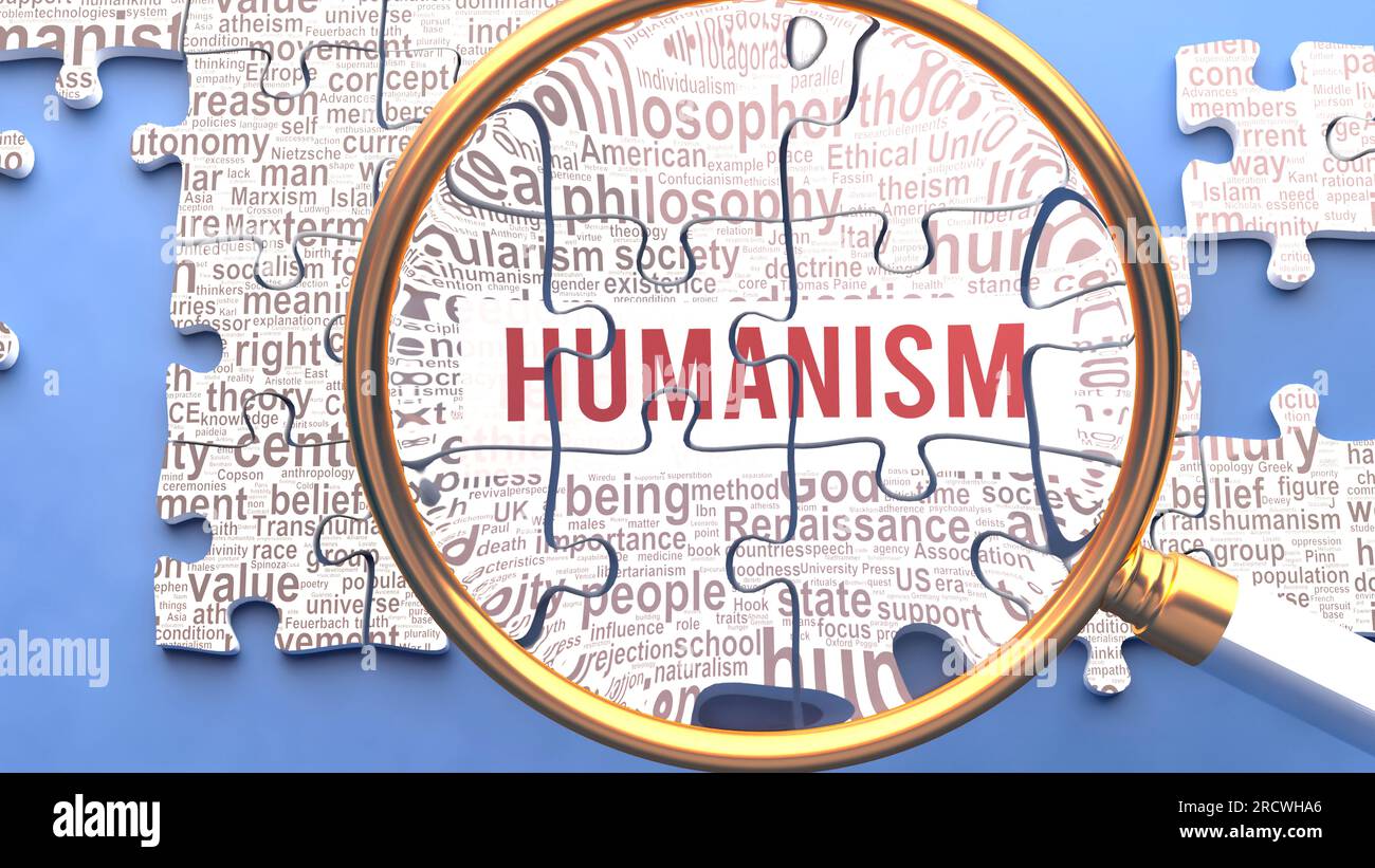 Humanism being closely examined along with multiple vital concepts and ...